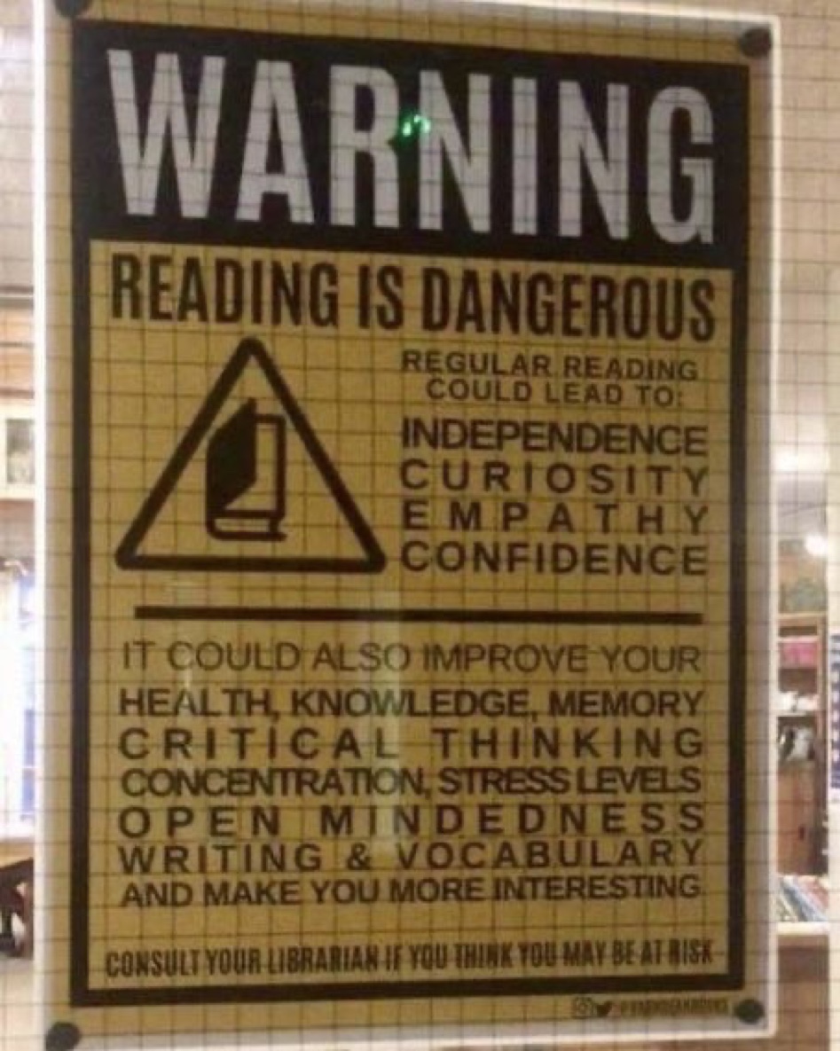 Reading Is Dangerous! | Diane Ravitch's blog