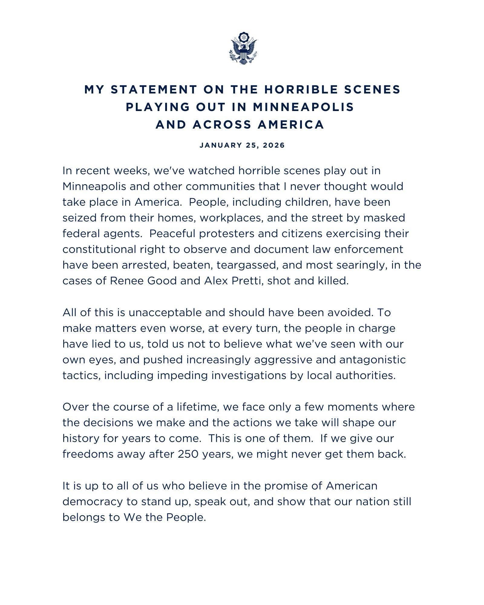 Bill Clinton Issues a Statement About the Present Crisis | Diane ...